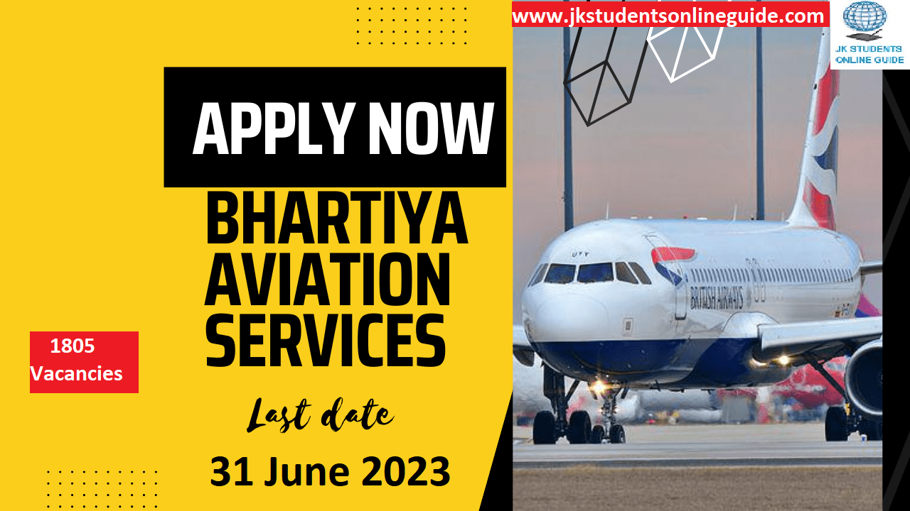 Bhartiya Aviation Services Recruitment 2023, 1800+ Airport Ground Staff & Others Posts